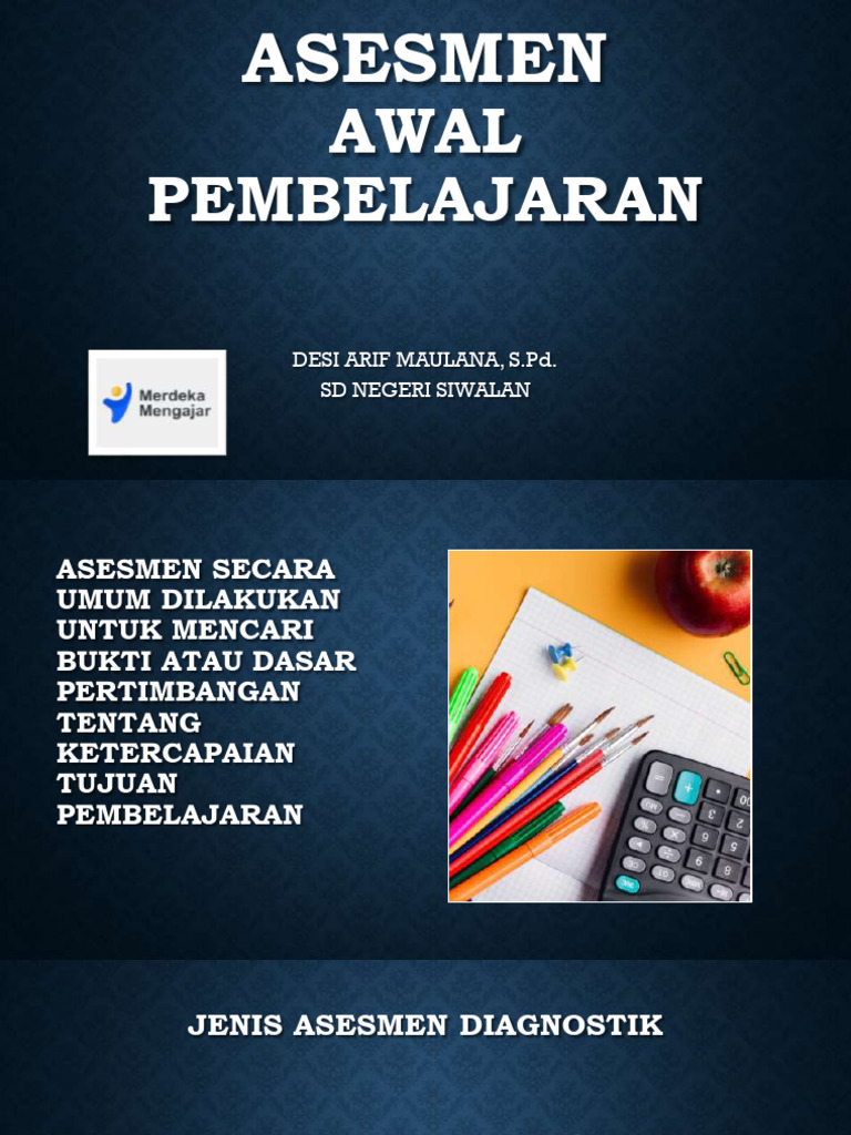 Aksi Nyata PPT Asesmen SD - Paket A | PDF