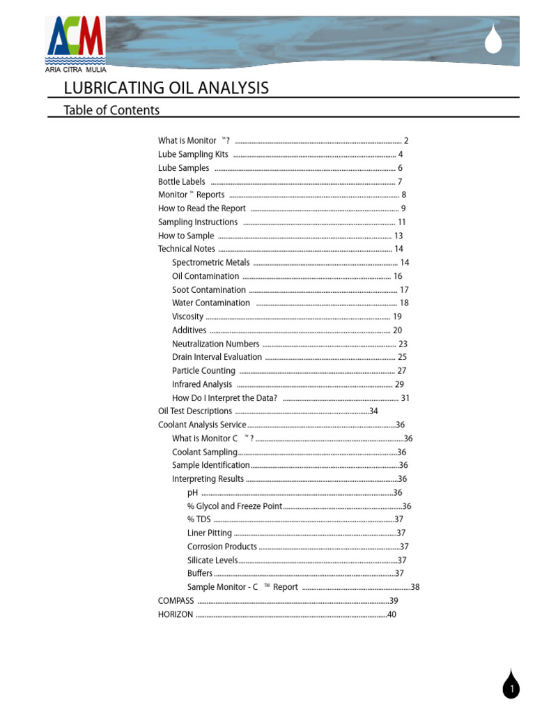 Lubricating Oil Analysis | PDF