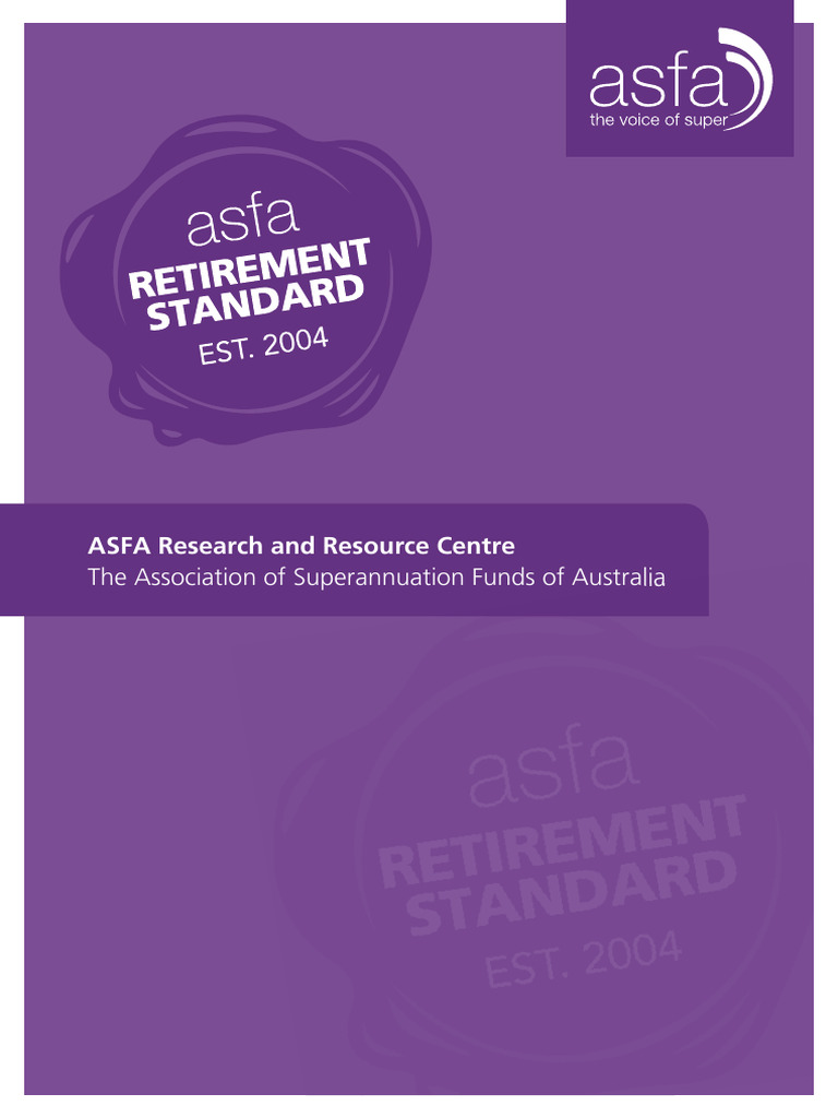 ASFA Retirement - Standard Summary 2023 | PDF