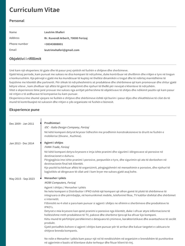 CV 4 | PDF