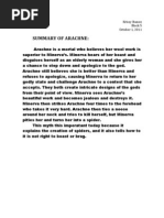 English The Story of Arachne Ancient Greece | PDF | Athena