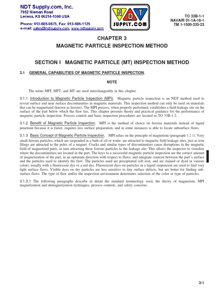 Magnetic Particle Inspection Guide | PDF | Rectifier | Magnetic Field