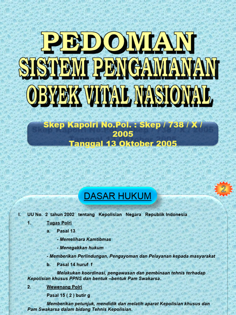 Paparan Skep Kapolri 738 THN 2005 | PDF