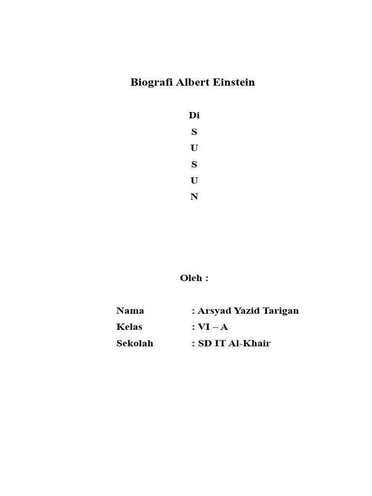 Biografi Albert Einstein | PDF