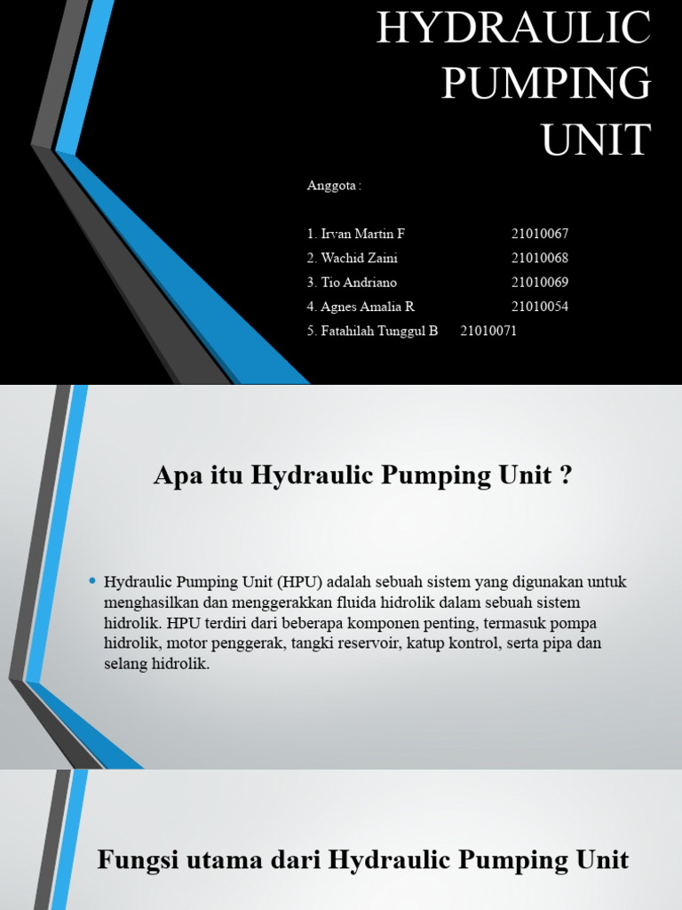 HYDRAULIC PUMPING UNIT | PDF