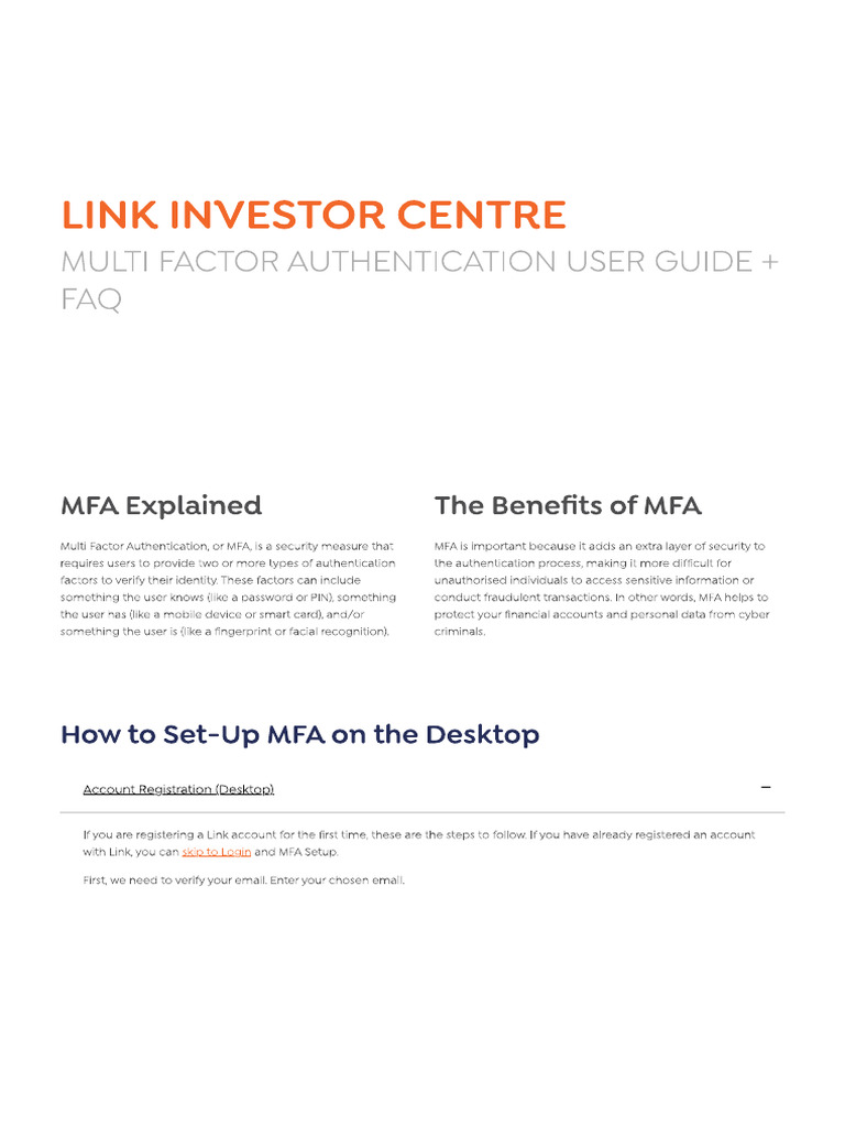 Mfa User Guide | PDF