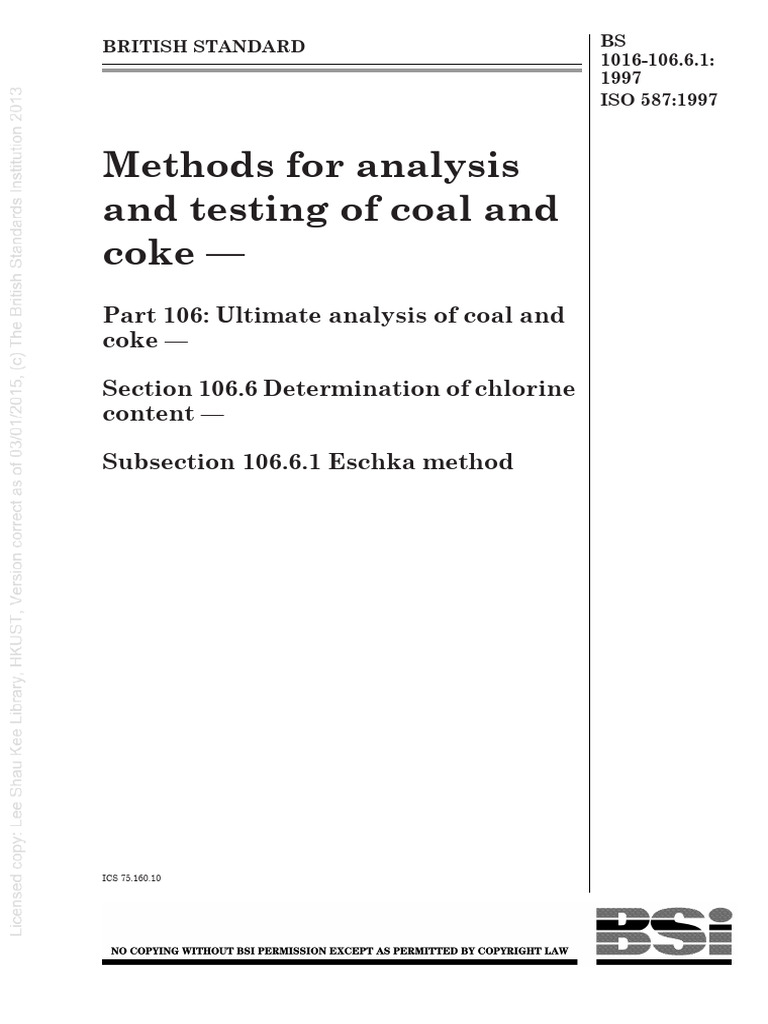 BS 01016 106.6.1 1997 1999 Iso 587 1997 | PDF | International Organization For Standardization ...
