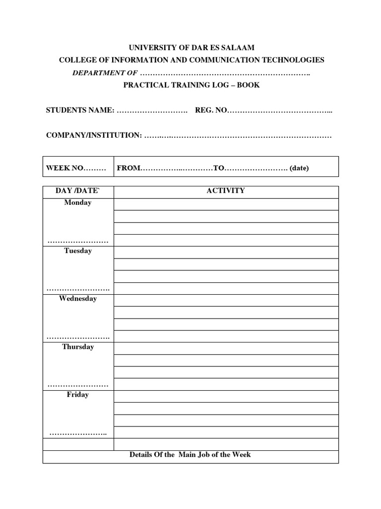 Log Book | PDF