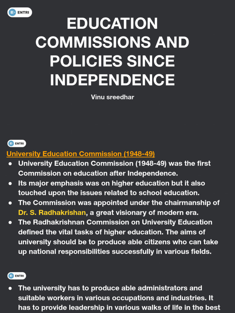 Education Commissions Since Independence | PDF