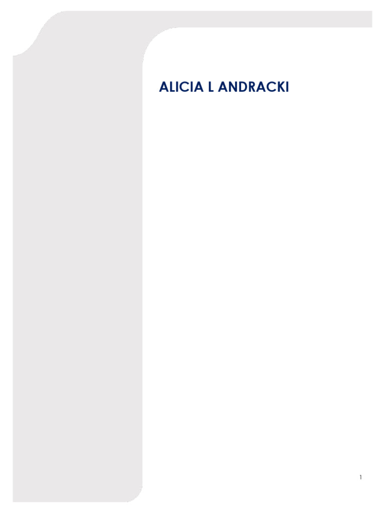 MR - Alicia - L - Andracki - CV | PDF