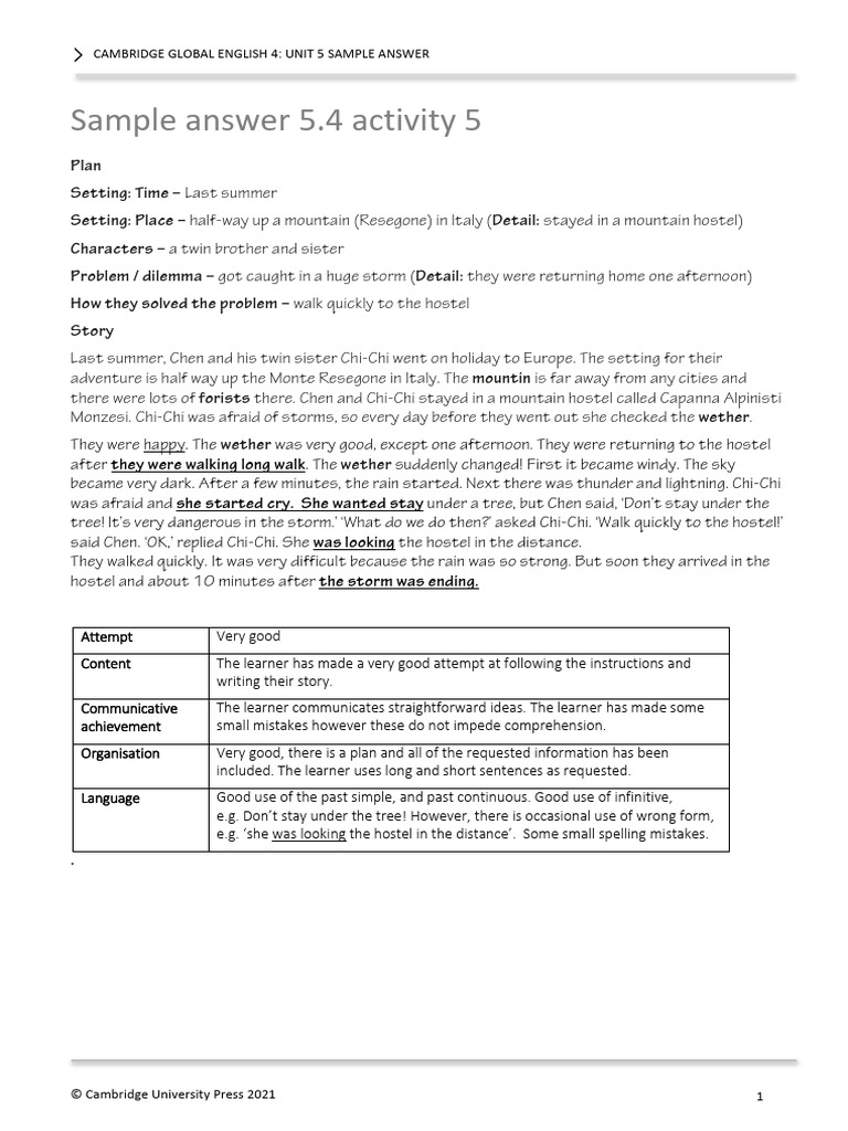 GE 4 Sample Answer Unit 5 | PDF
