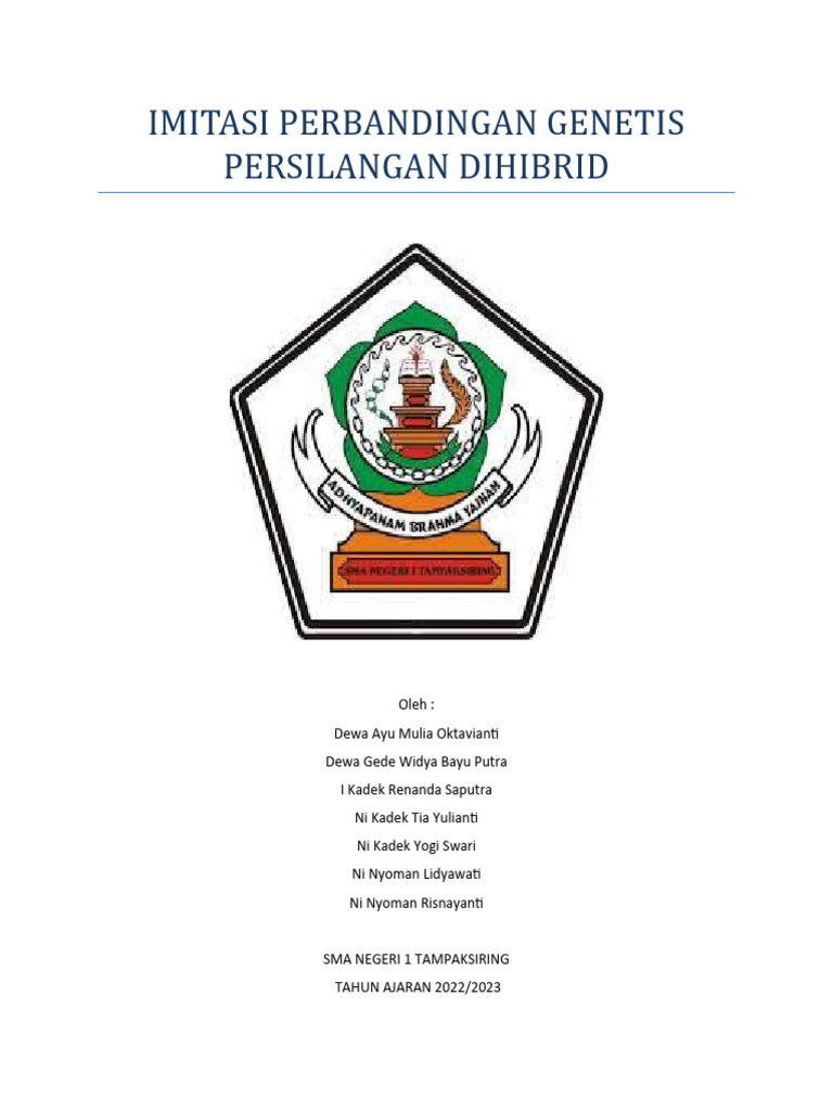 Imitasi Perbandingan Genetis Persilangan Dihibrid | PDF