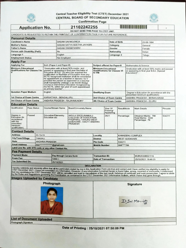 CTET Dec 2021 | PDF