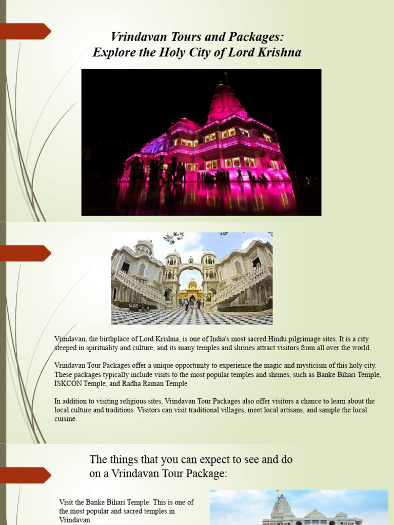 Vrindavan Tours and Packages. | PDF