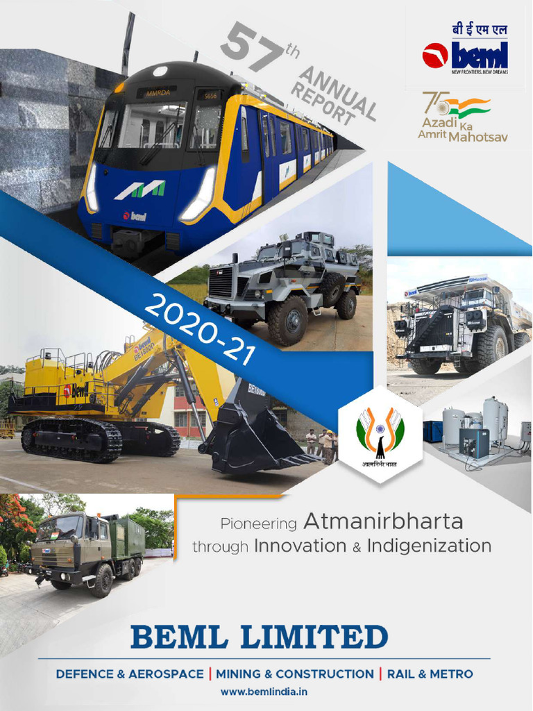 BEML_Annual Report_FY 2020-2021 | PDF | Rail Transport | Economies