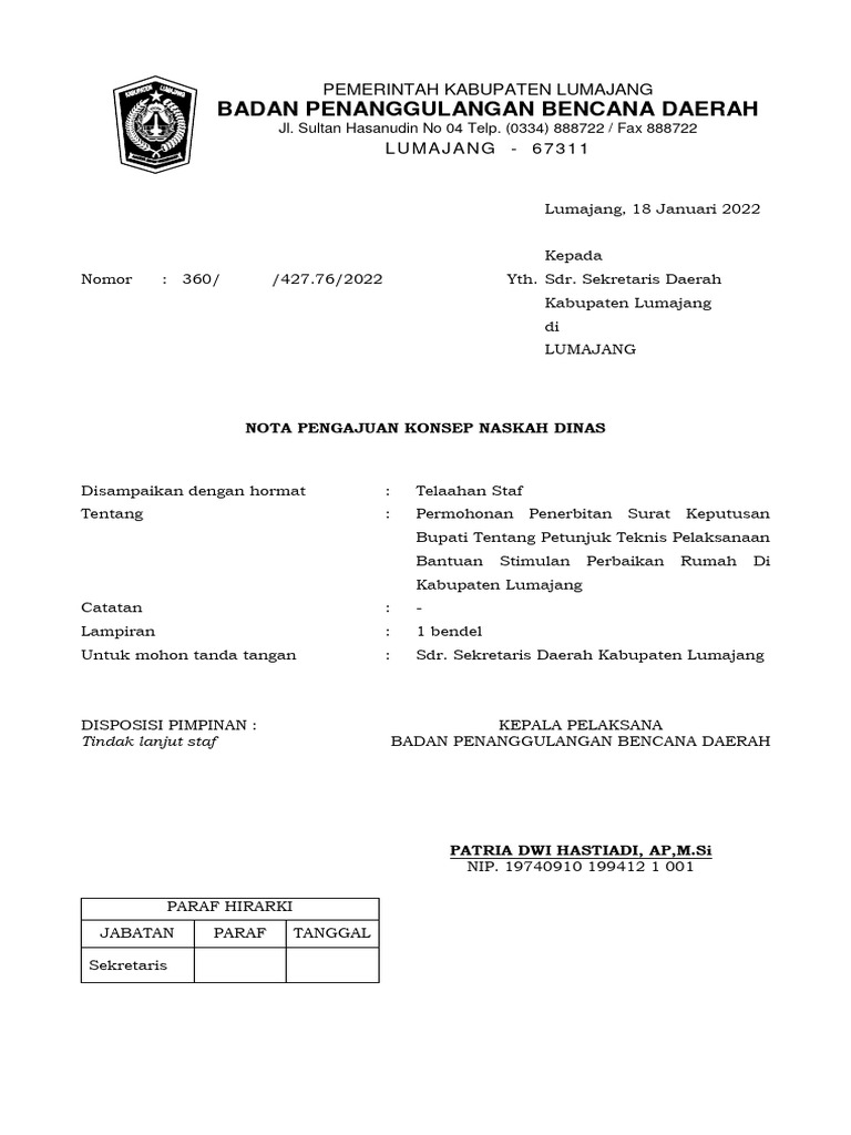 SK Juknis Stimulan Perbaikan Rumah | PDF