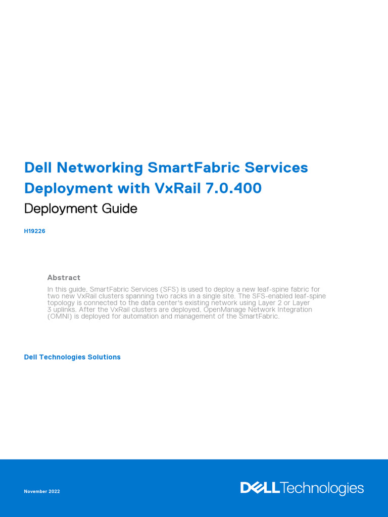 Sfs Vxrail DPG | PDF