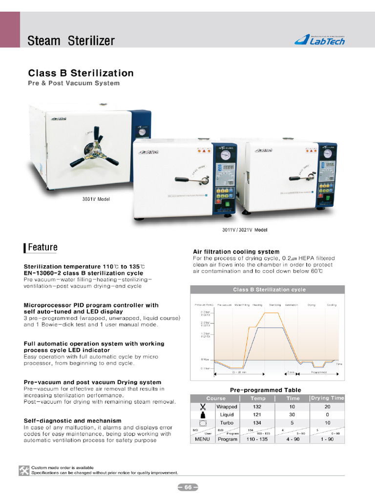 Labtech Autoclaves LAC-V | PDF