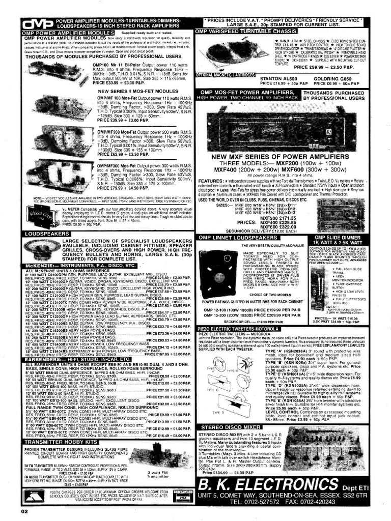 OMP Power Amplifier Modules Overview | PDF