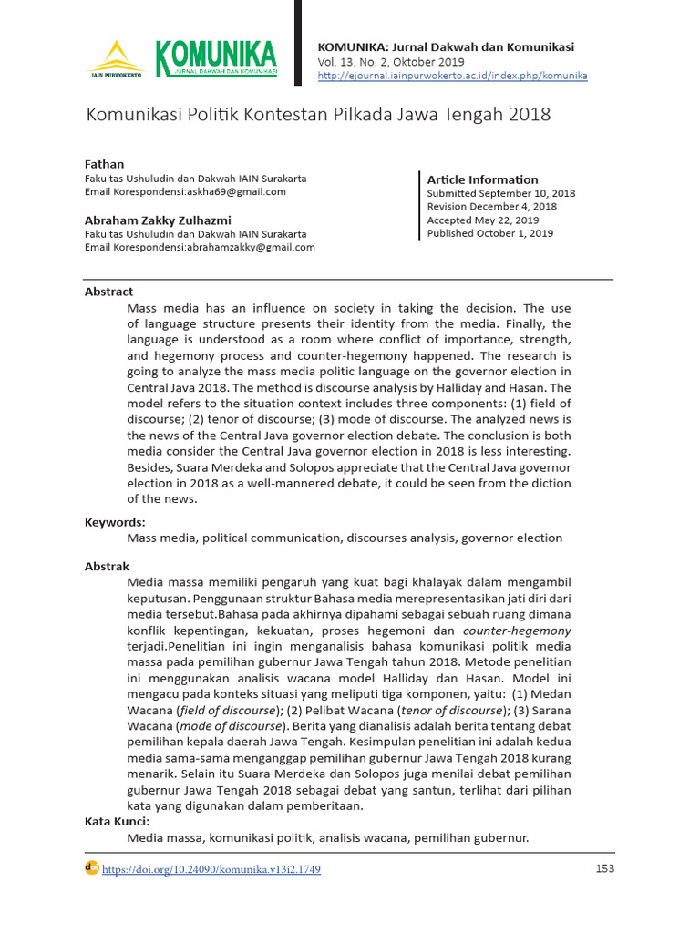 Wartoiain, Journal Manager, 02-Fathan Dan Abraham Zakky Zulhazmi | PDF | Politik | Ilmu Sosial