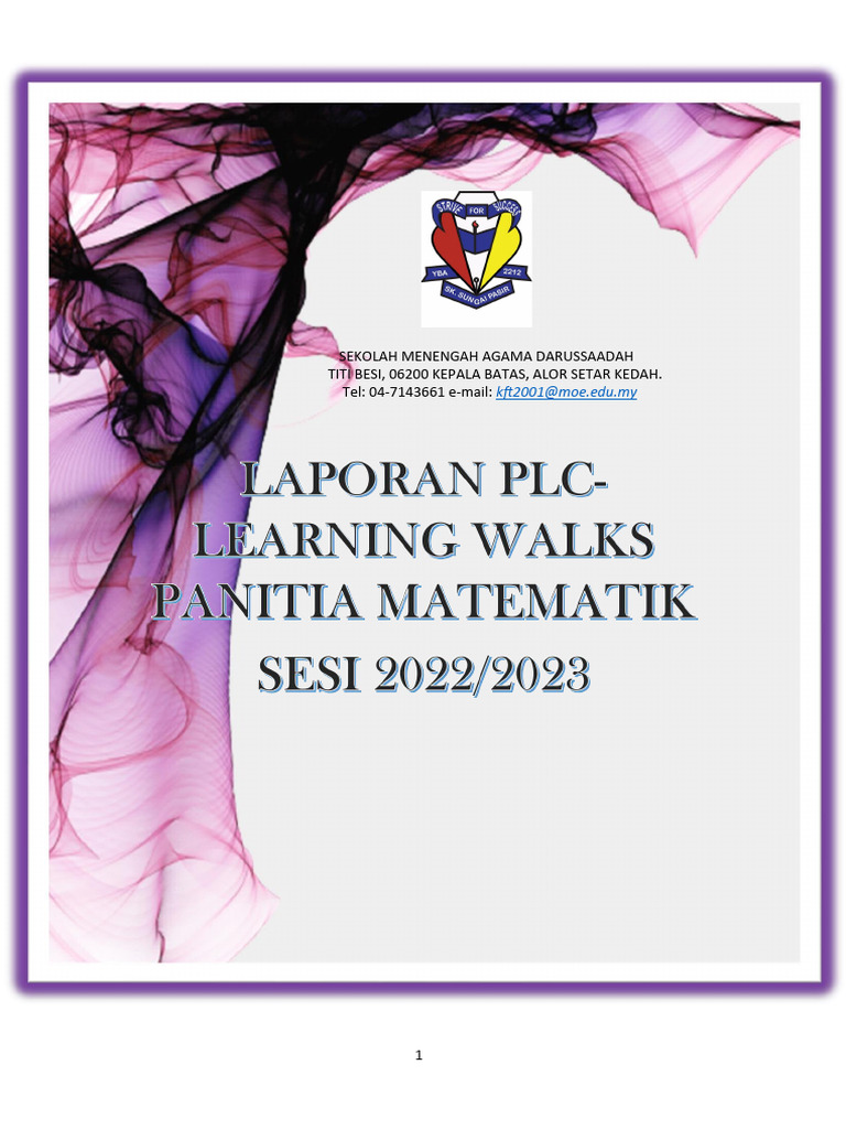 LAPORAN PLC - Learning Walks SKSP | PDF