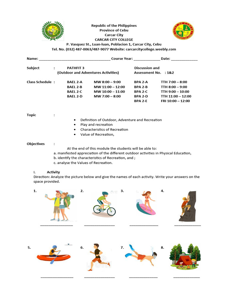 Module 1 Pe3 Bpa | PDF