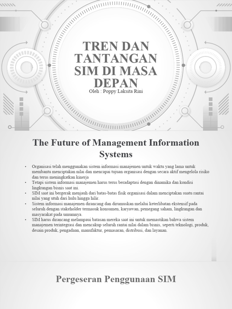 Tren Dan Tantangan SIM Di Masa Depan | PDF