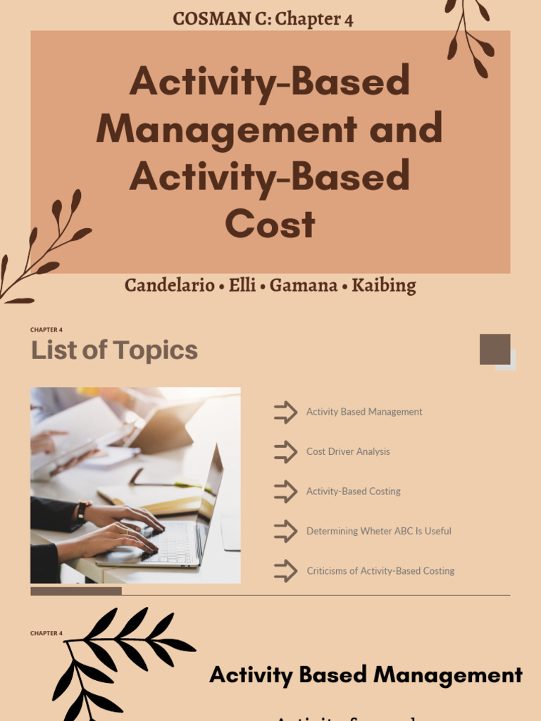 Activity-Based Management Guide | PDF