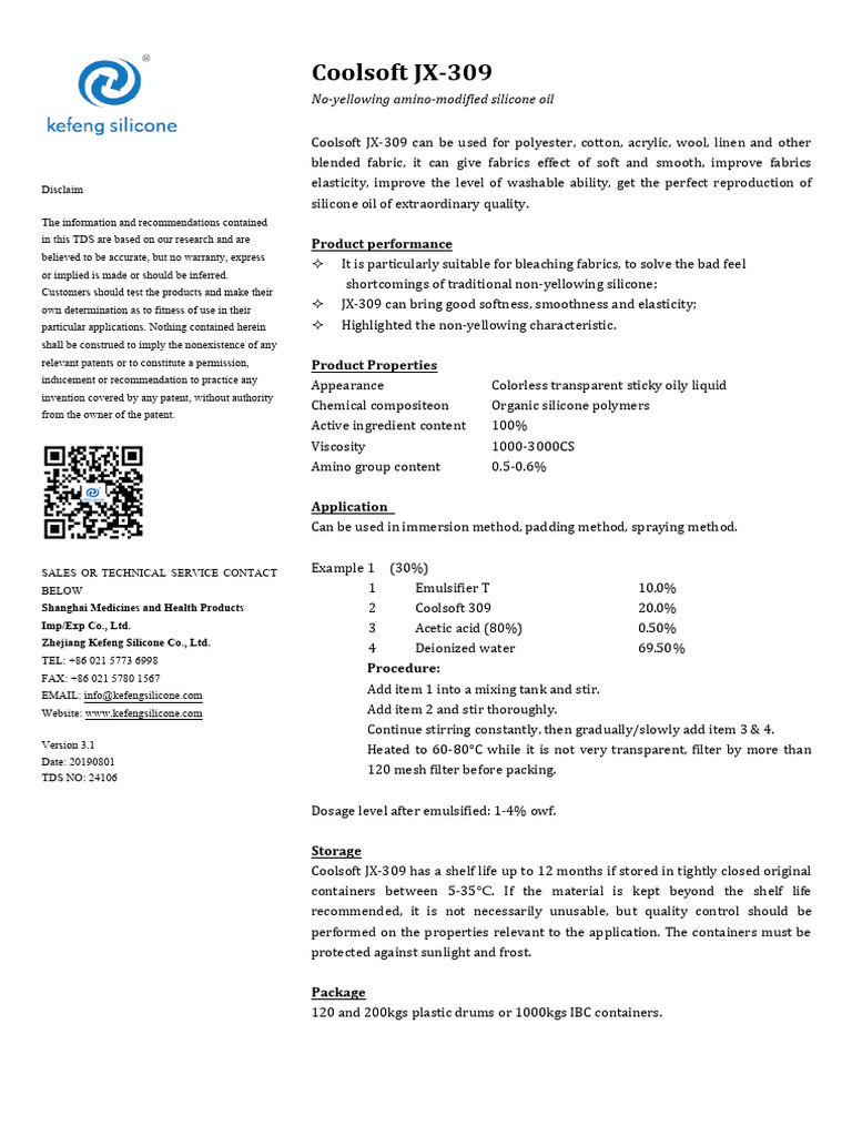 Coolsoft JX-309 TDS 3.1 | PDF
