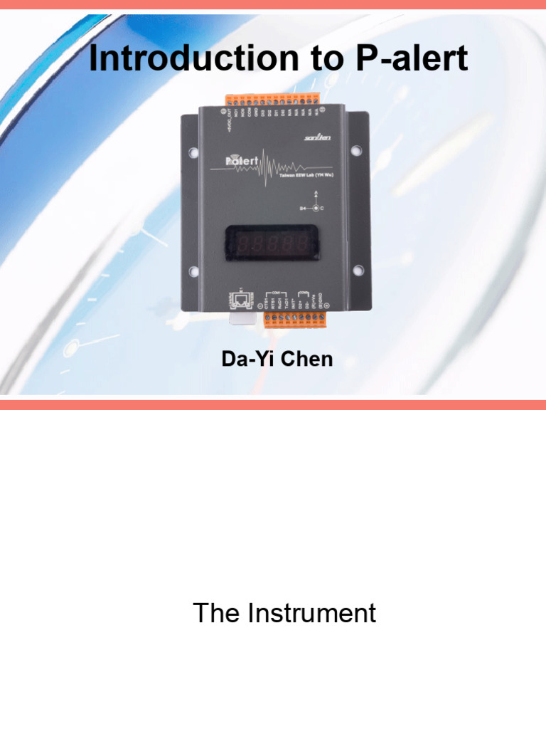Introduction To P-Alert | PDF | I Pod Touch | Transmission Control Protocol