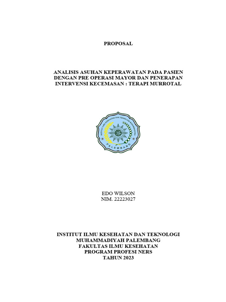 Proposal Studi Kasus Pdf