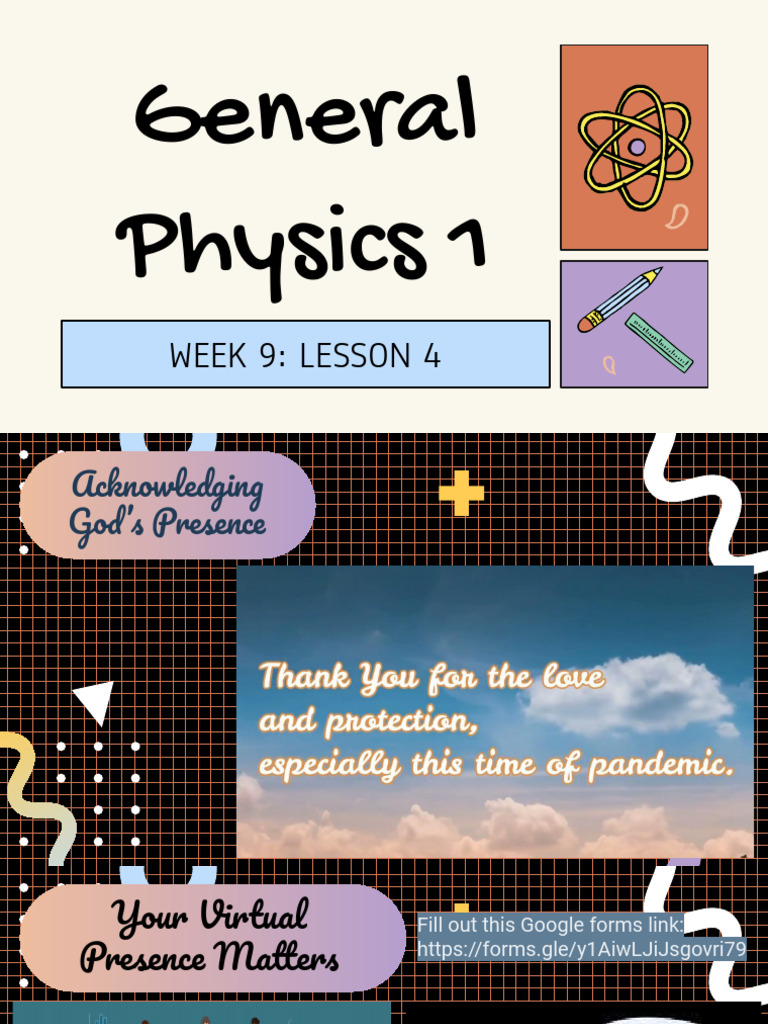 General Physics 1 - Week Nine 9 | PDF | Force | Mass
