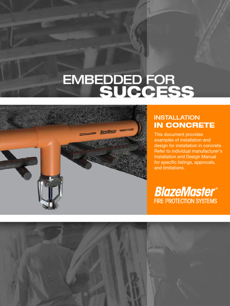 BlazeMaster Embedded in Concrete Brochure US | PDF