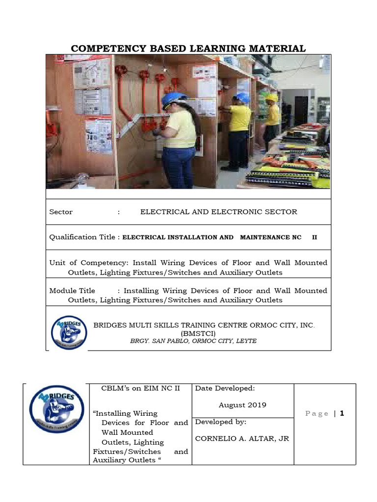 Core 3 Install Wiring Devices For Floor and Wall Mounted Outlets ...