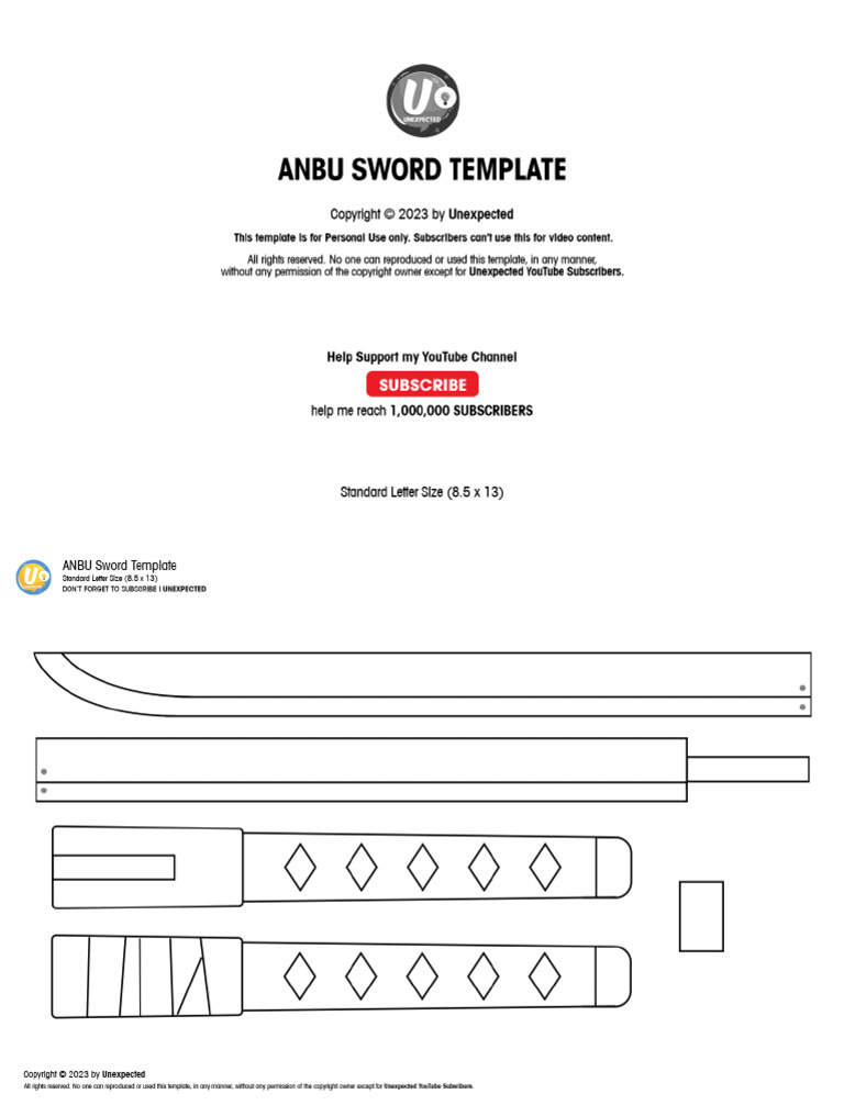 Anbu Sword Template | PDF