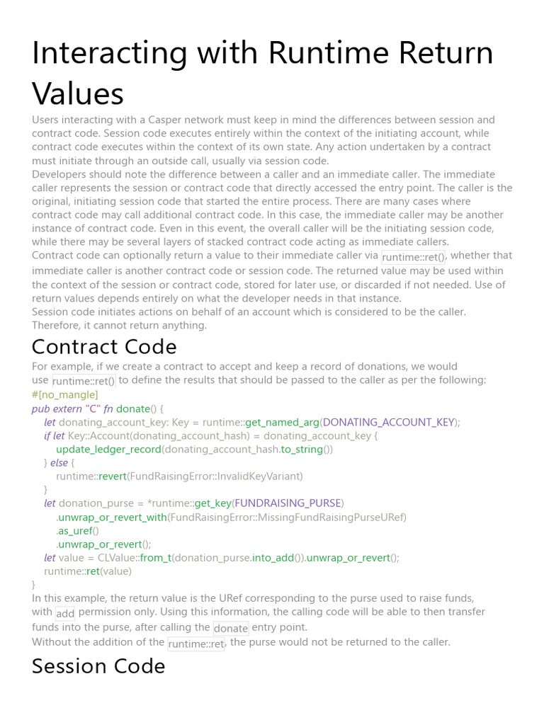 Runtime Return Values - Casper | Download Free PDF | Runtime System | Parameter (Computer ...