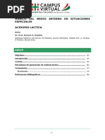 Hiperlactatemia: Causas y Tratamiento | PDF | Ácido láctico | Fisiología