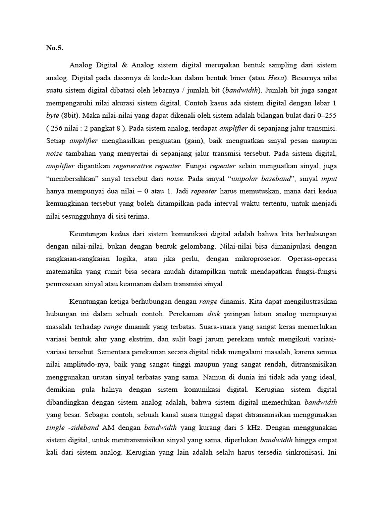 Digital Dan Analog | PDF