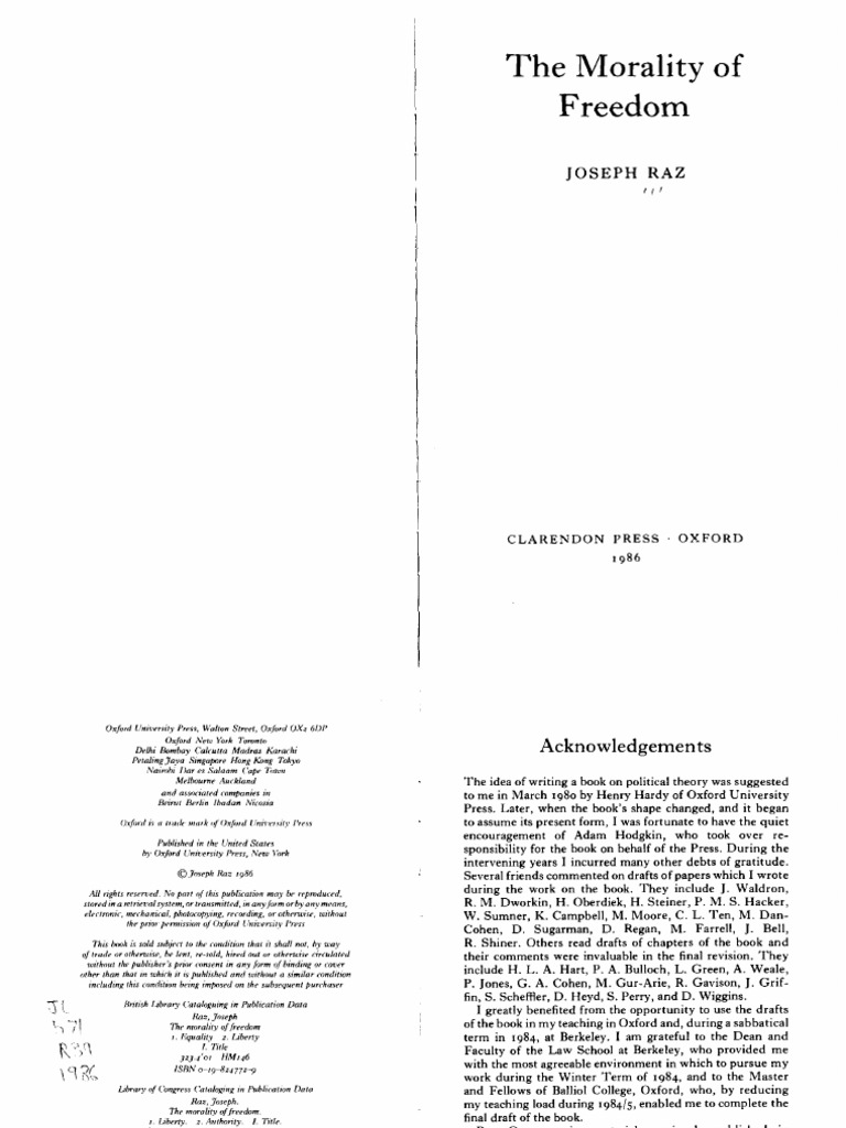 The Morality of Freedom | PDF | Philosophy