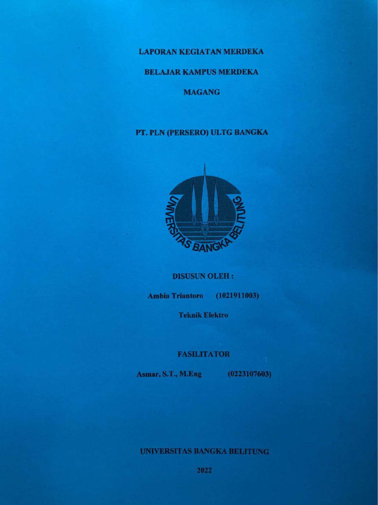 Laporan Magang Ambia Triantoro 1021911003 Teknik Elektro Compressed | PDF | Bisnis | Komputer