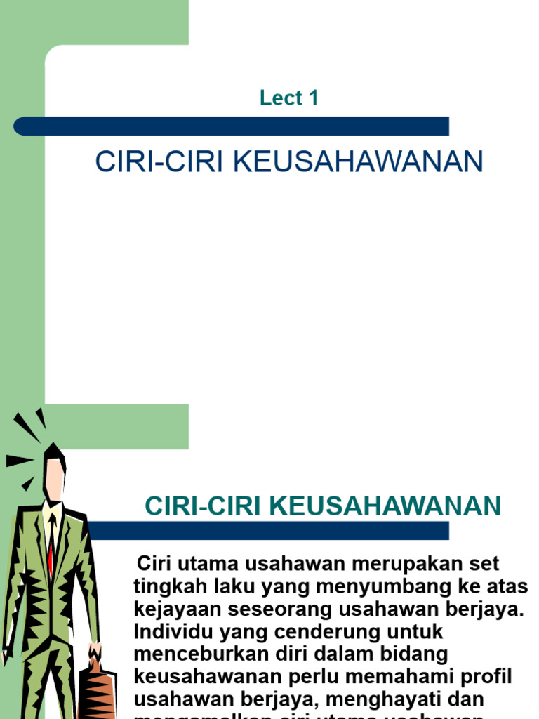2017 08-01-16!28!40 Kuliah 1 Ciri Ciri Keushawanan | PDF