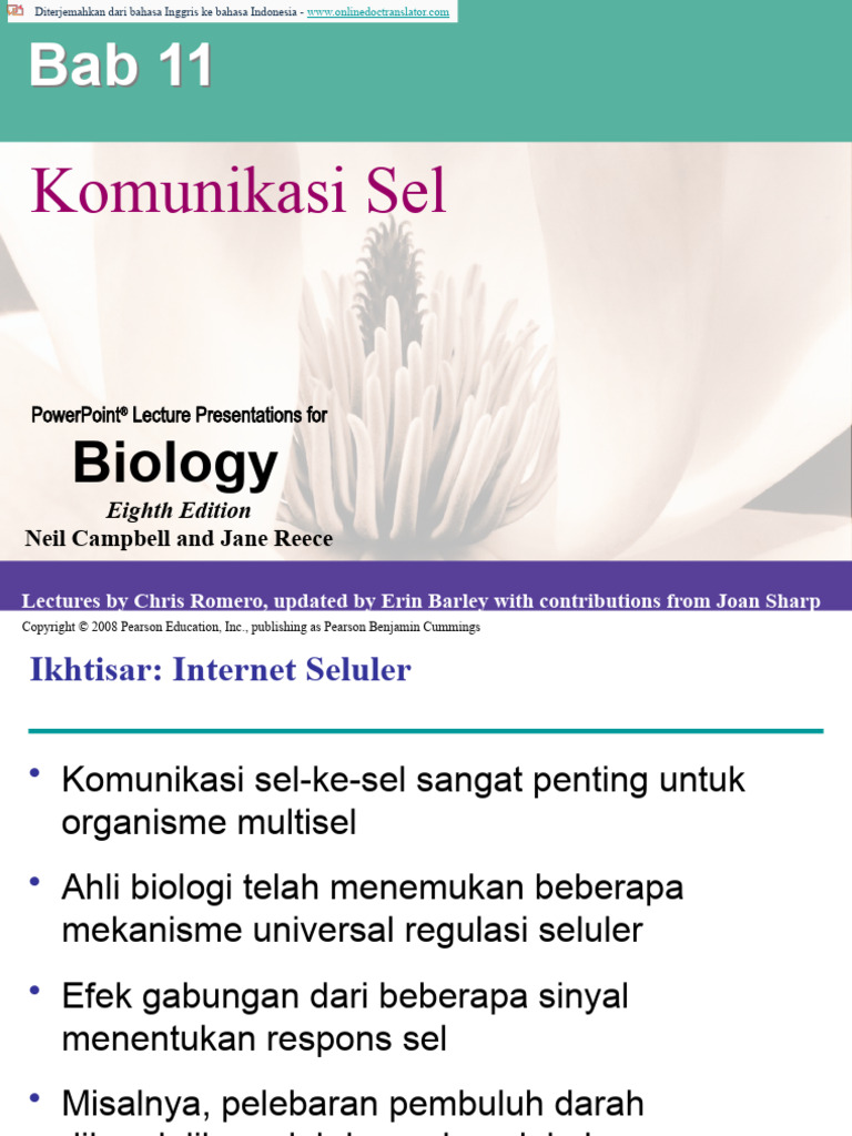 Chapter 11 Cell Communication | PDF