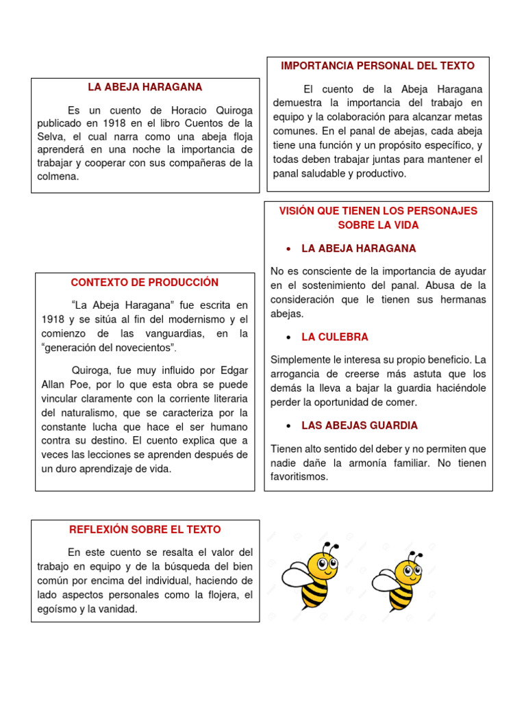 La Abeja Haragana Descargar Gratis Pdf Cuentos