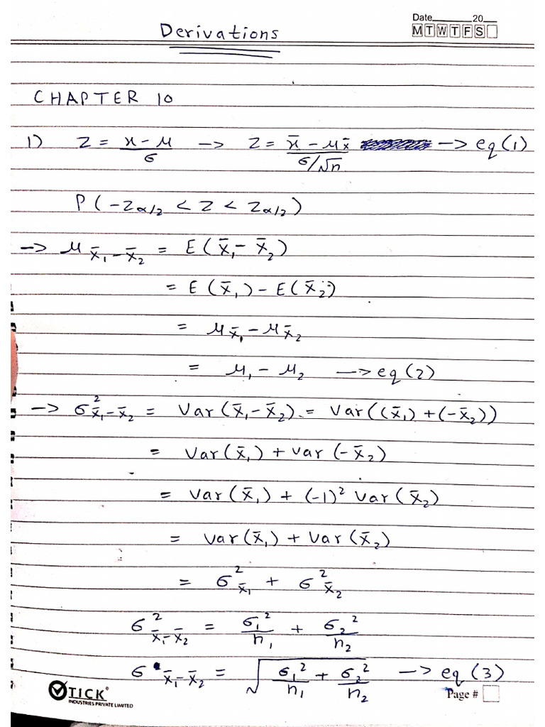 Derivations | PDF