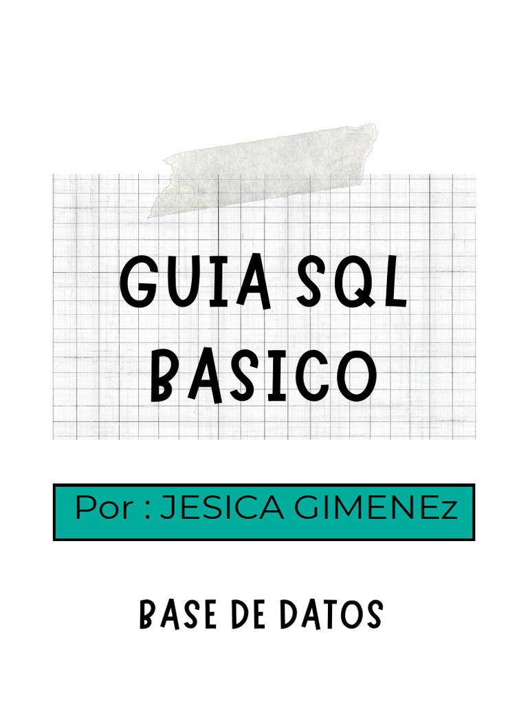 Guía SQL Básico - Giménez | PDF