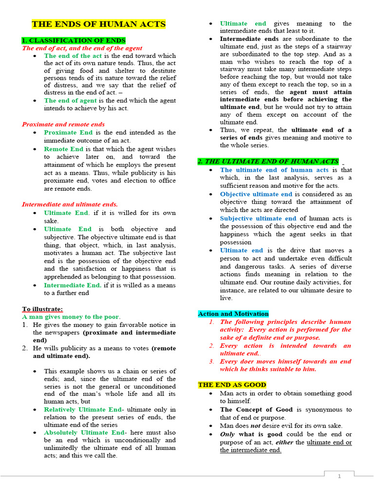 Ethics 2 Reviewer | PDF | Happiness | Conscience