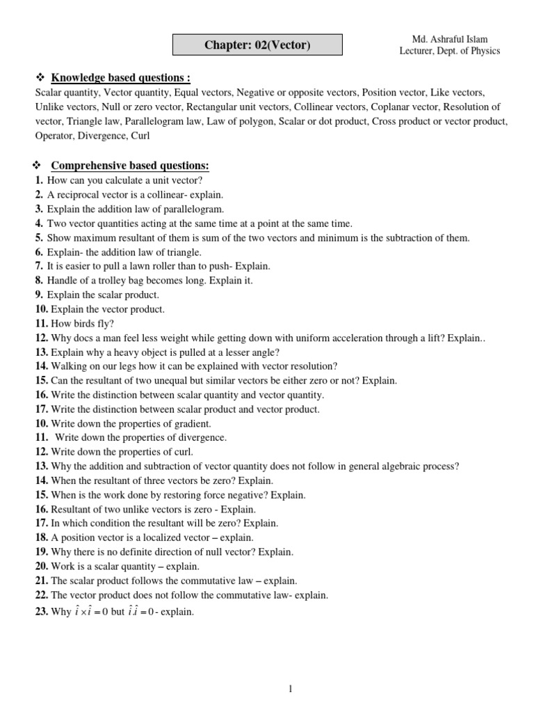 Vector | PDF | Euclidean Vector | Force