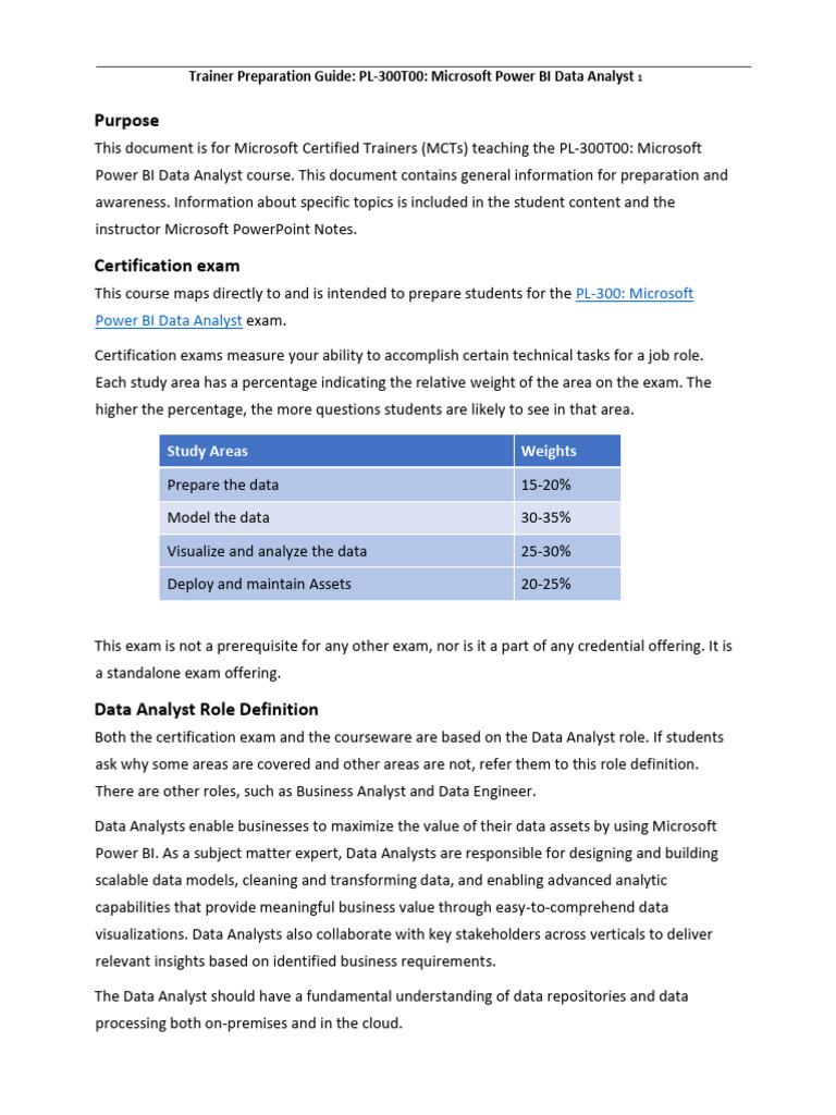 PL 300T00A ENU TrainerPrepGuide | PDF