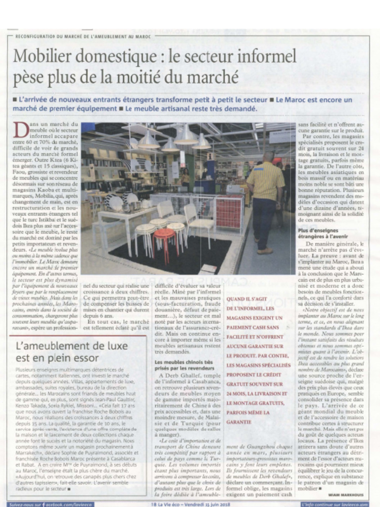 Mobilier Domestique | PDF