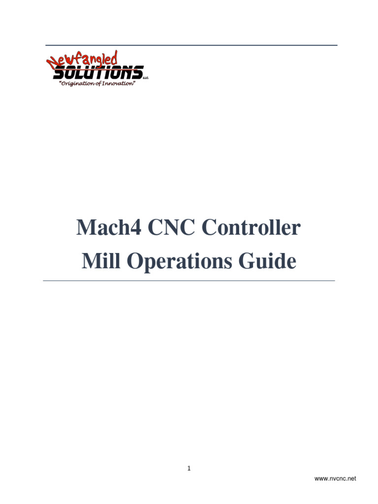 Mach4 CNC Controller Operation Manual | PDF